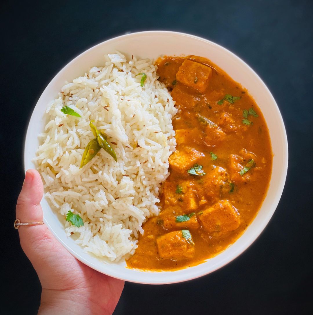 Delicious Paneer masala and basmati rice | Scrolller
