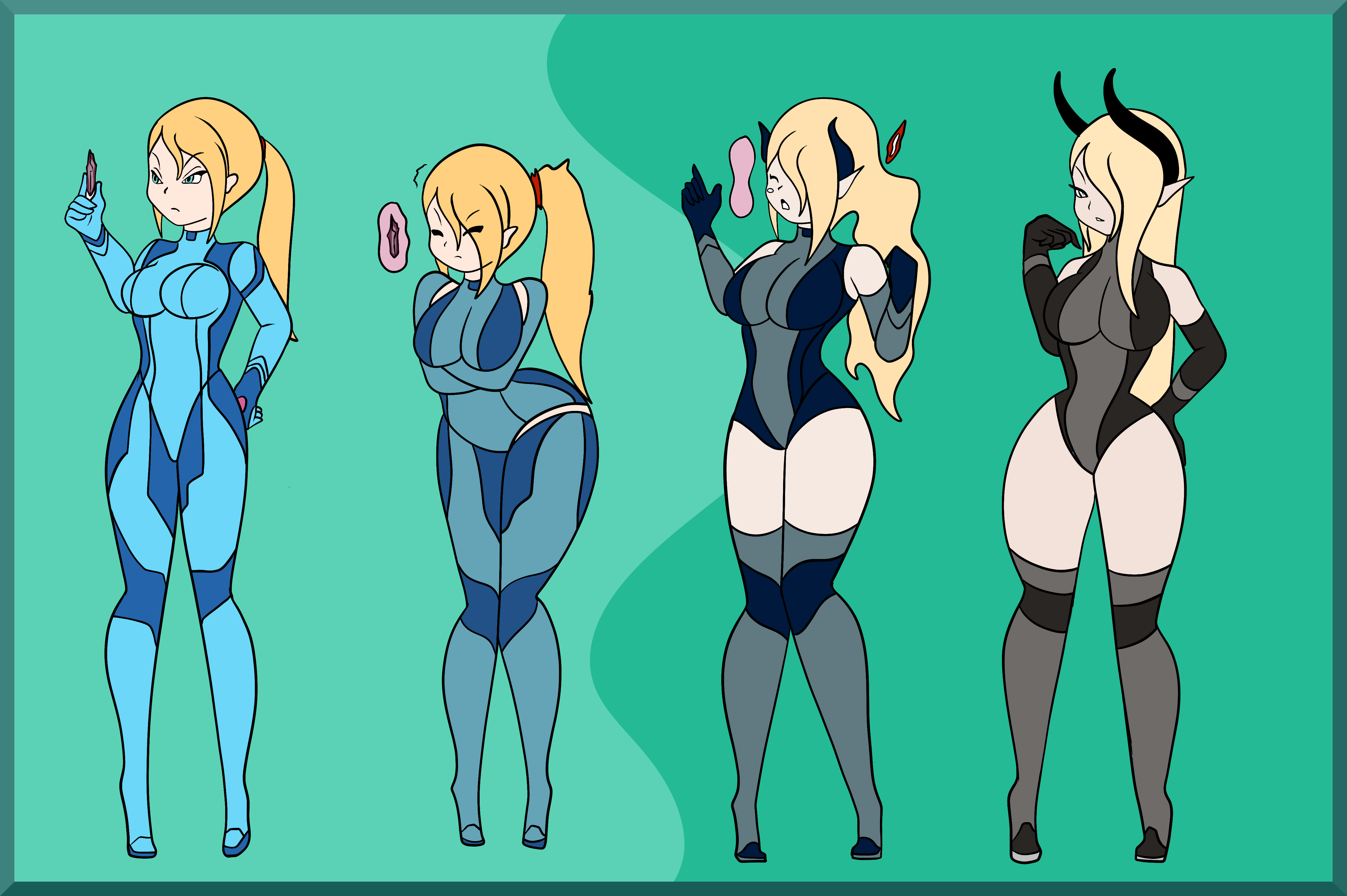 Demon Samus [F Human -> F Devil Girl; Corruption] - ChompWorks/DB-Palette | Scrolller