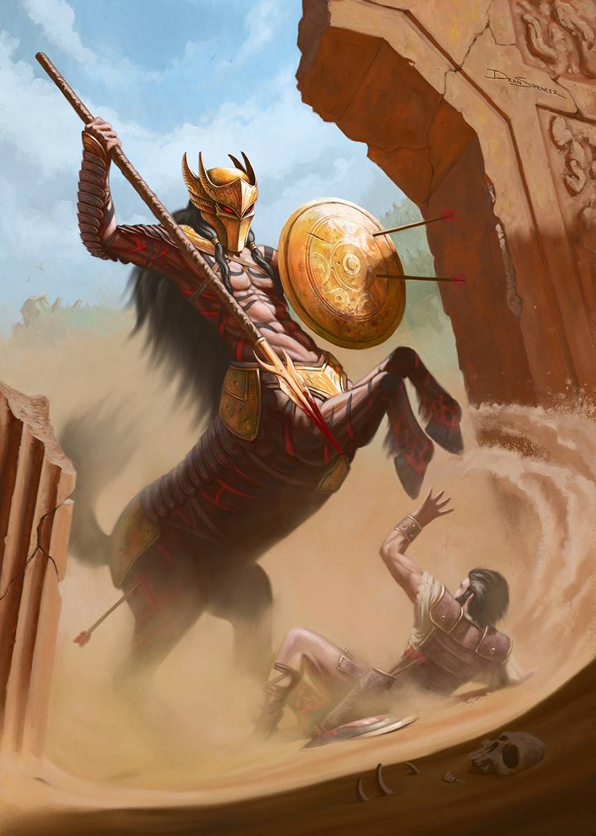 Demonic Centaur by Dean Spencer | Scrolller