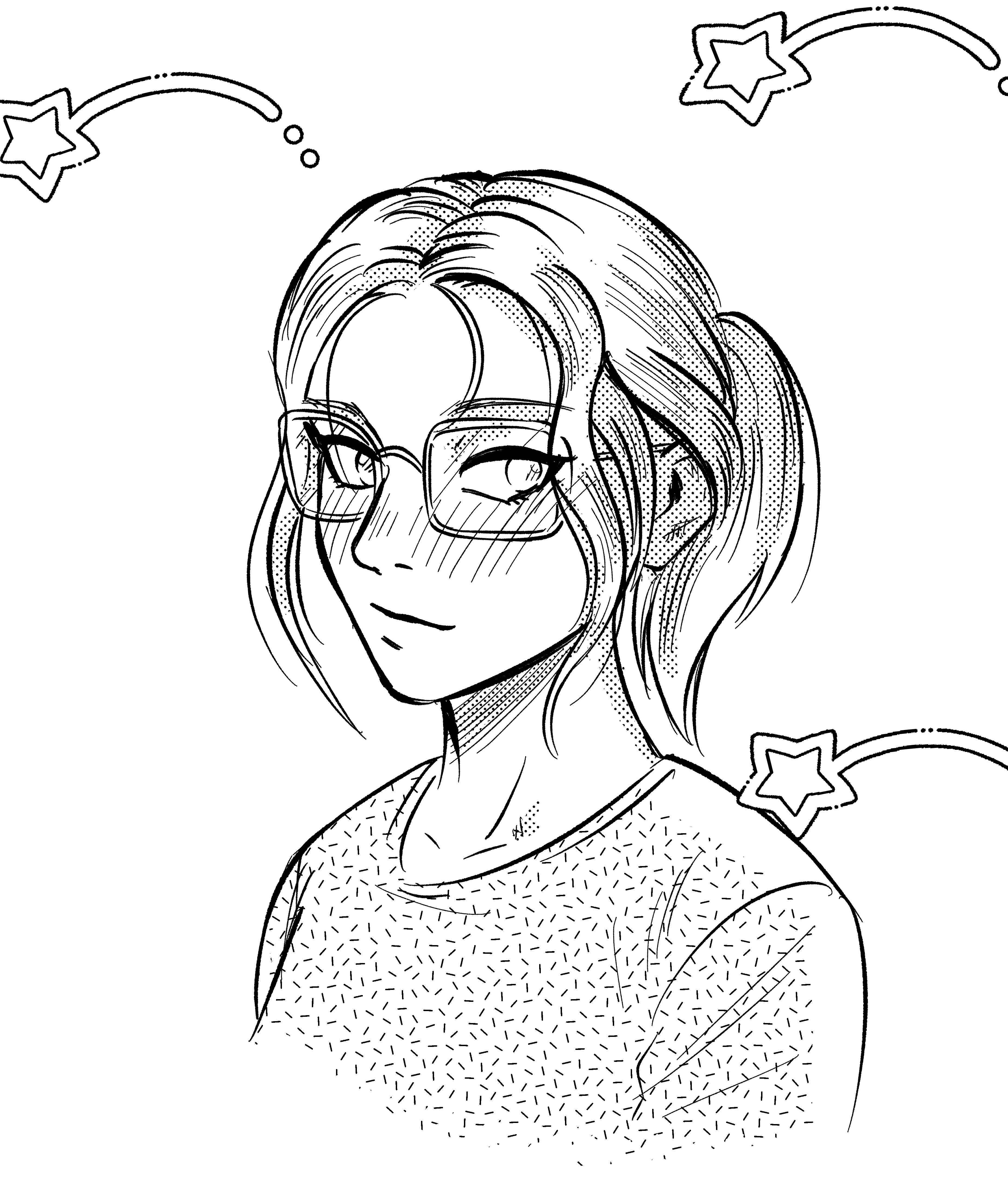 Did a quick warm-up doodle while watching today's stream (@LadyVictoriaVII on twitter) | Scrolller