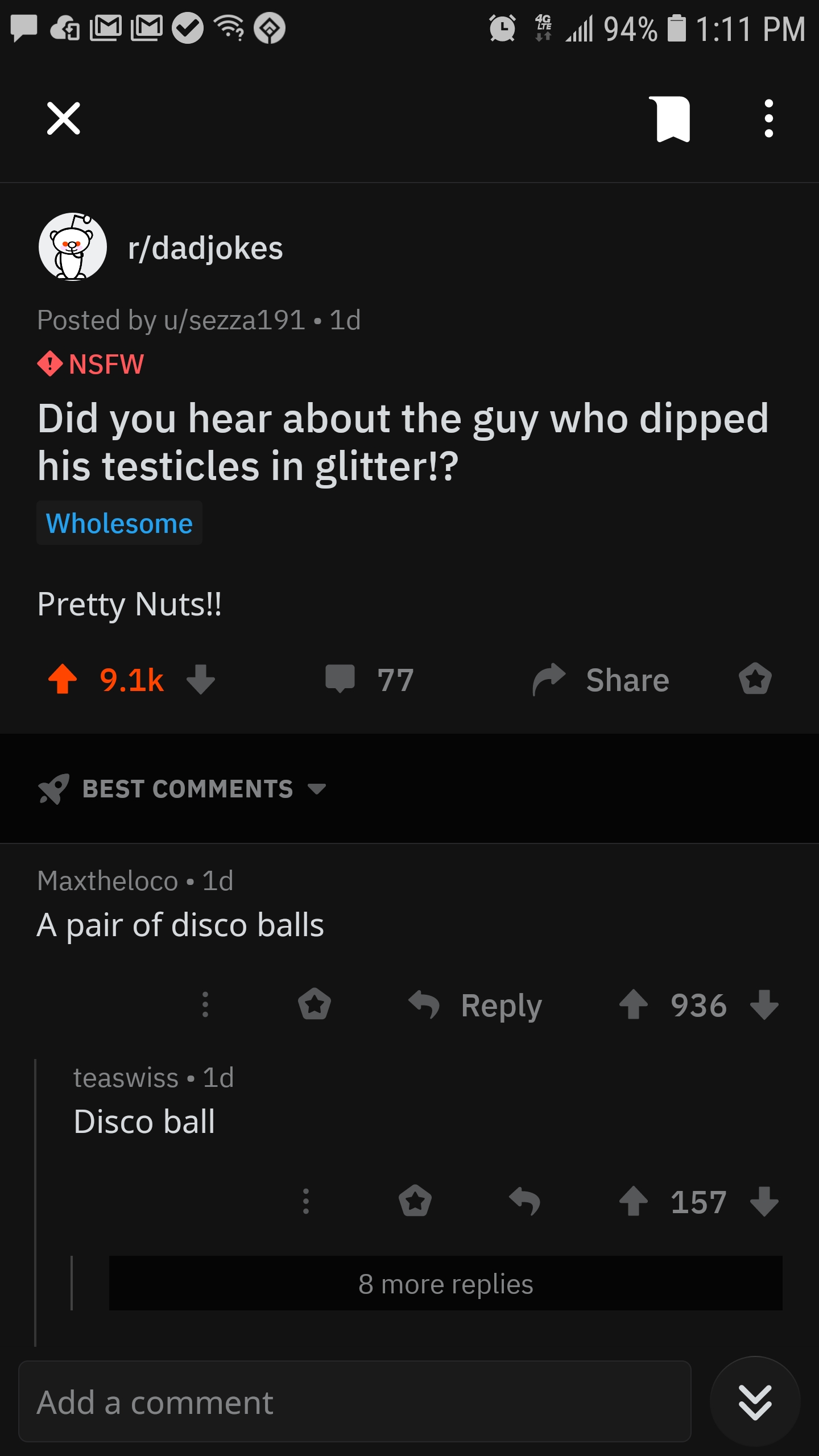 Did uou see this dad joke? | Scrolller