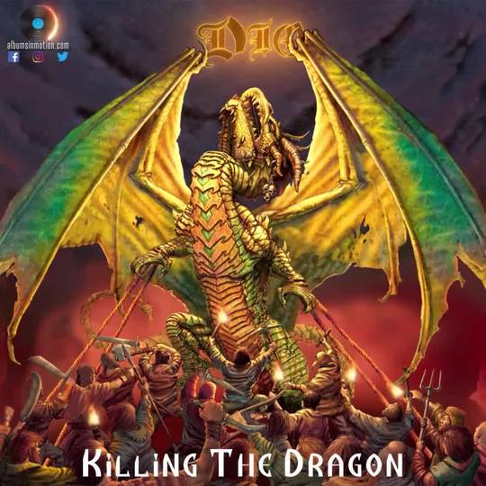 Dio Killing The Dragon animated album cover | Scrolller