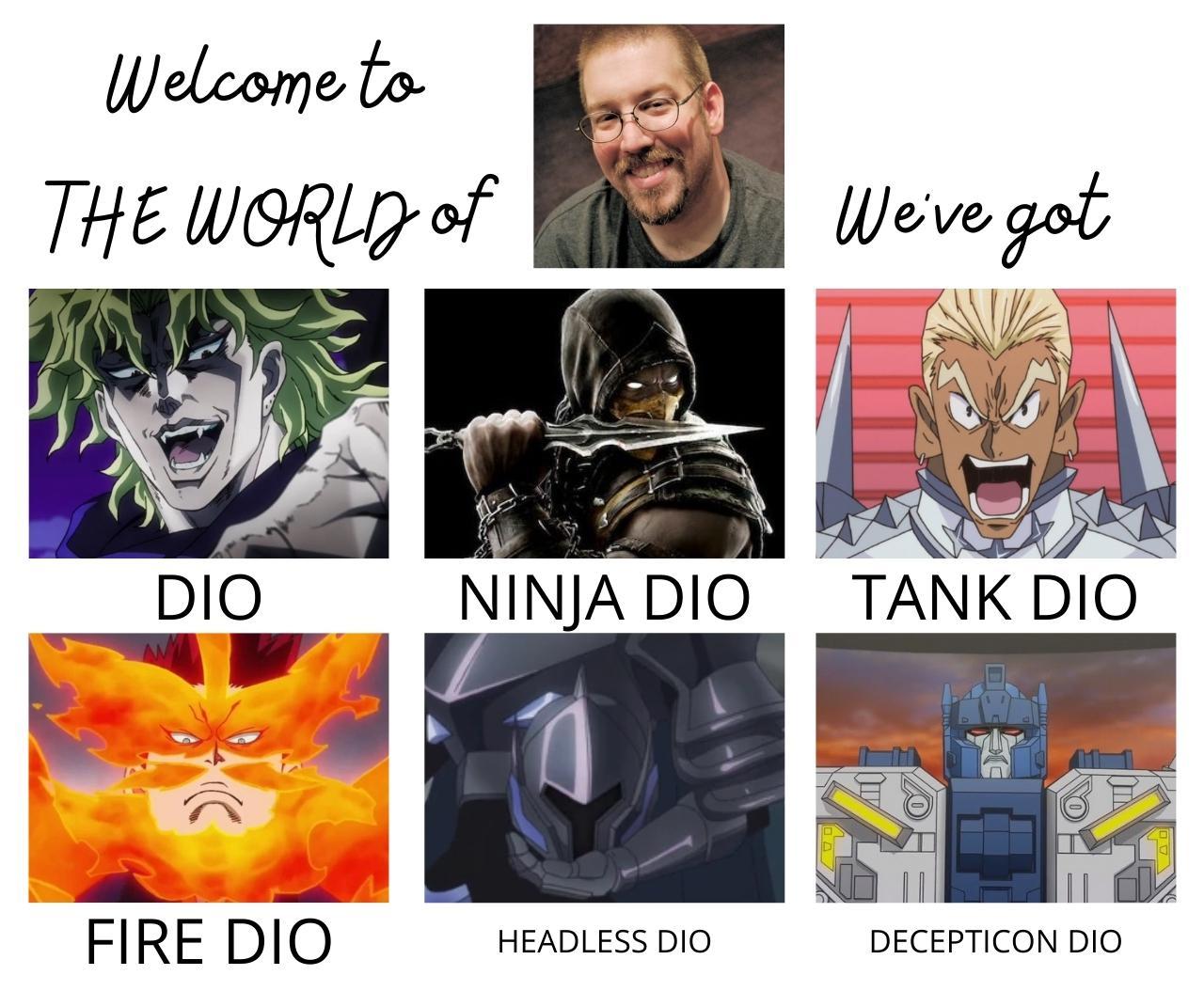 DIO's Japanese voice maybe his most memorable but damn, his English voice is also good. | Scrolller