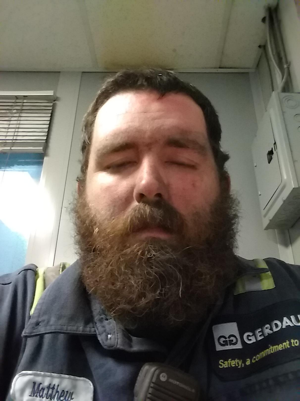 Dirty gritty beard. Life of a steel mill worker. | Scrolller