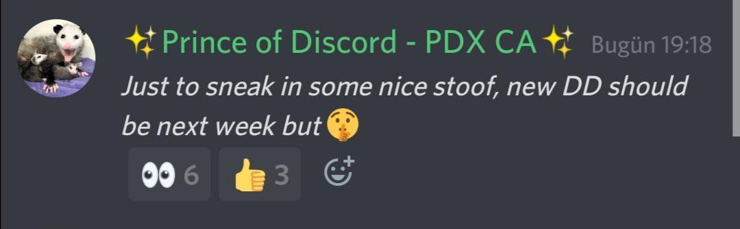 Discord Prince confirming a July Dev Diary this coming week | Scrolller