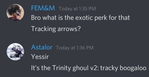 Discords reaction to the new bow | Scrolller