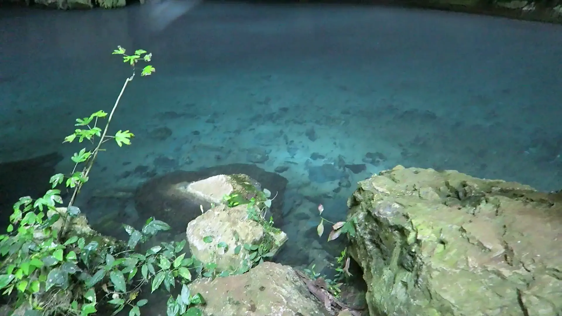 Diving in a lake inside a cave | Scrolller