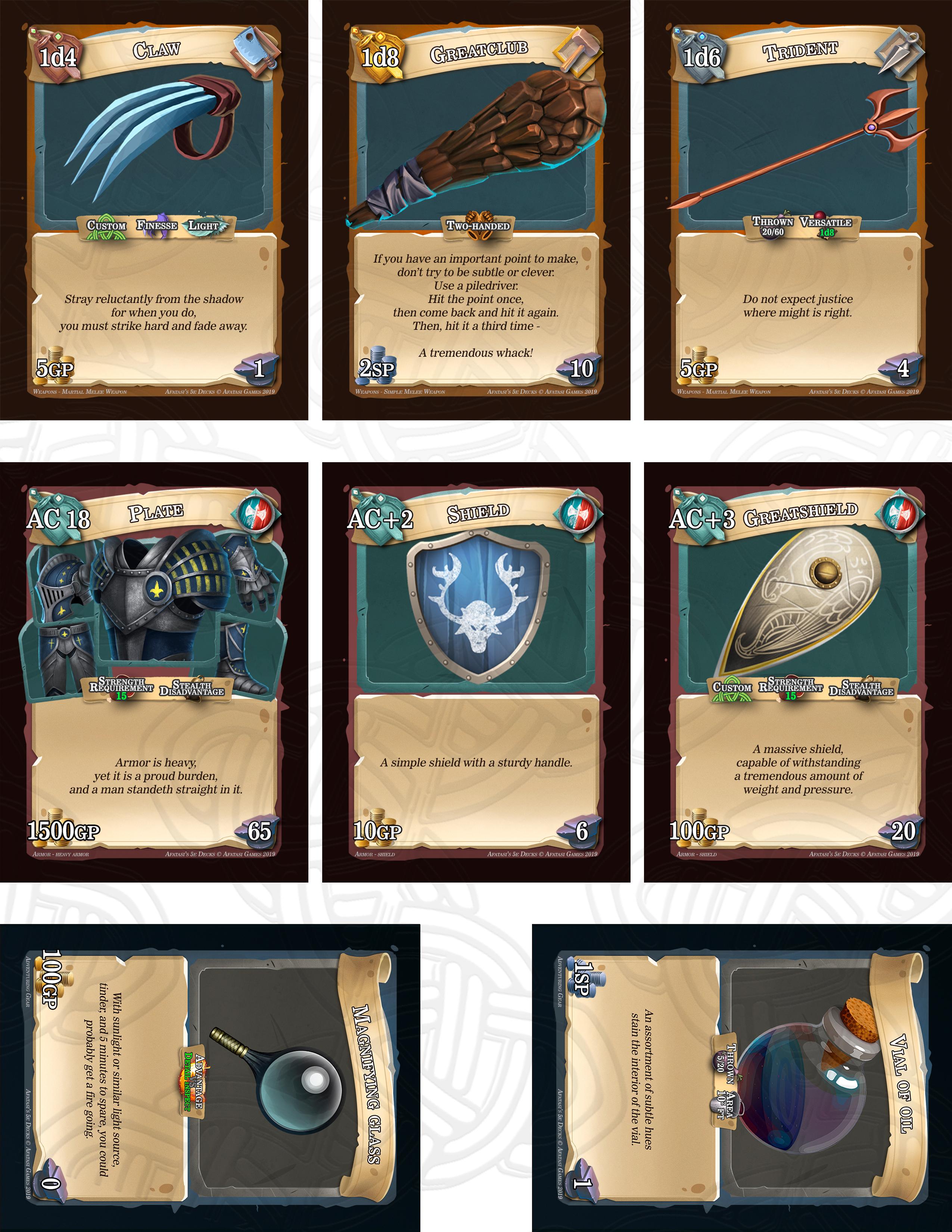 Dnd Reference Cards Sampler 3 Scrolller