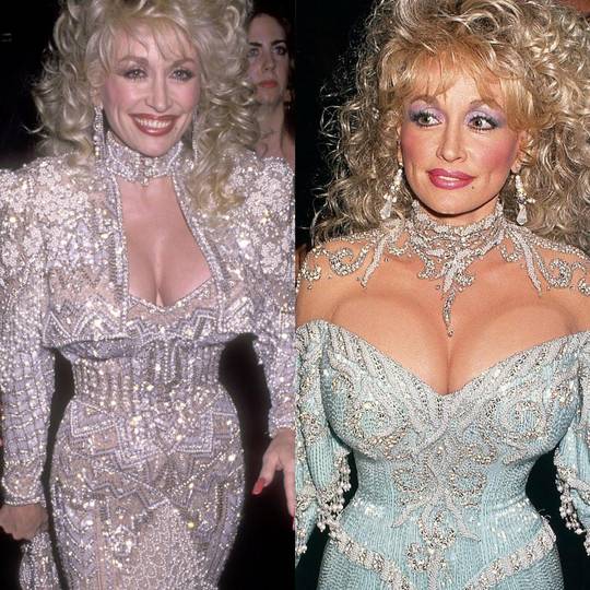Dolly Parton at the Steel Magnolias premiere, 1989. | Scrolller