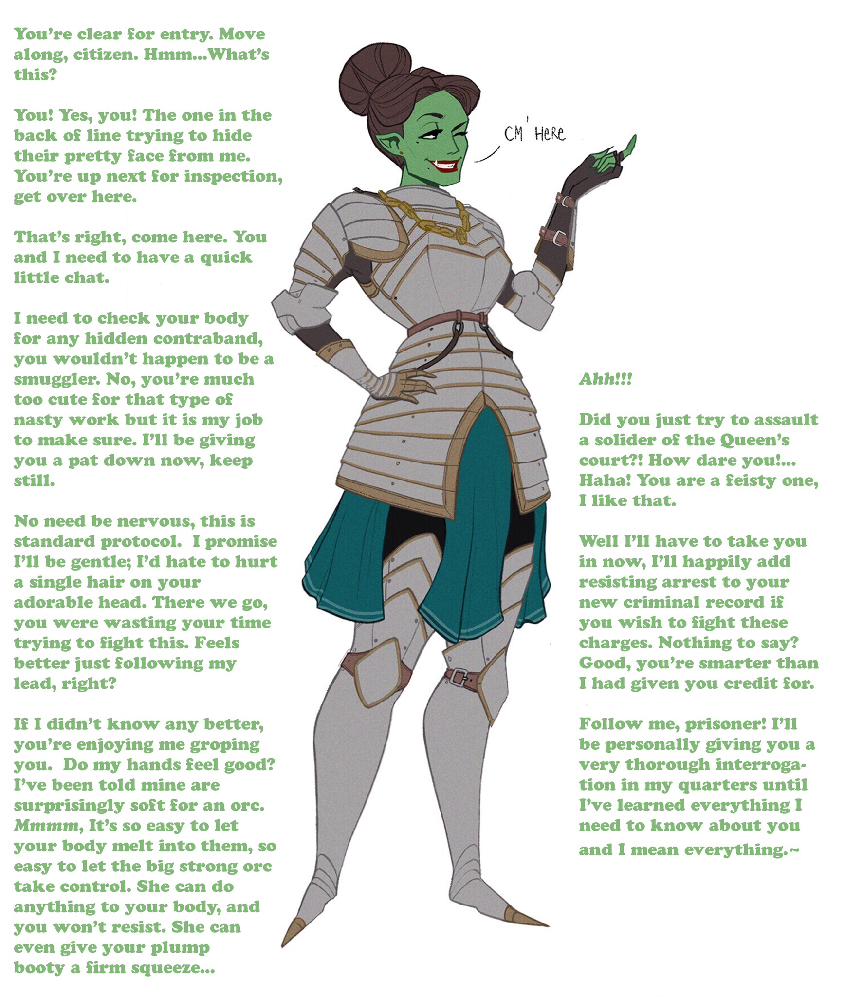 Don’t resist [Orc][Monster girl][Femdom][Groping] | Scrolller