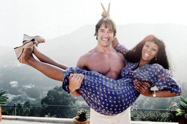 Donna Summer with Arnold Schwarzenegger, 1977 | Scrolller