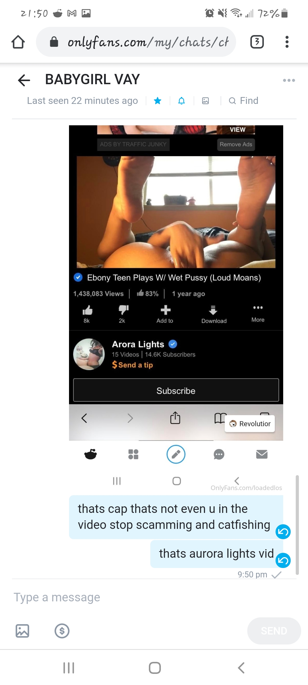 Don't buy her sextape she scamming and using other girls vids passing them off as herself thats ...