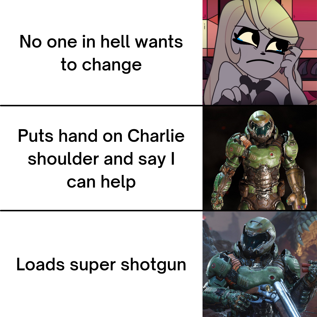 Doom Slayer comes to the Hazbin Hotel universe | Scrolller