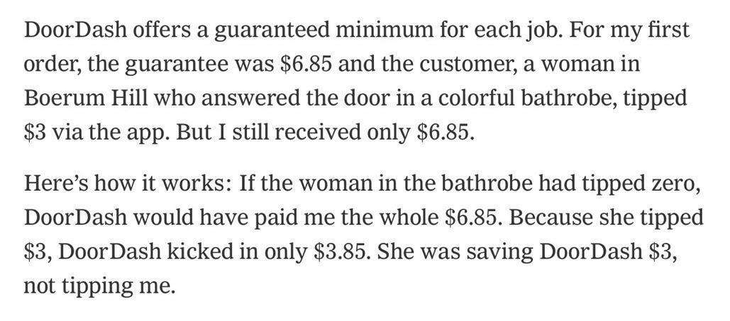 DoorDash’s tipping policy | Scrolller