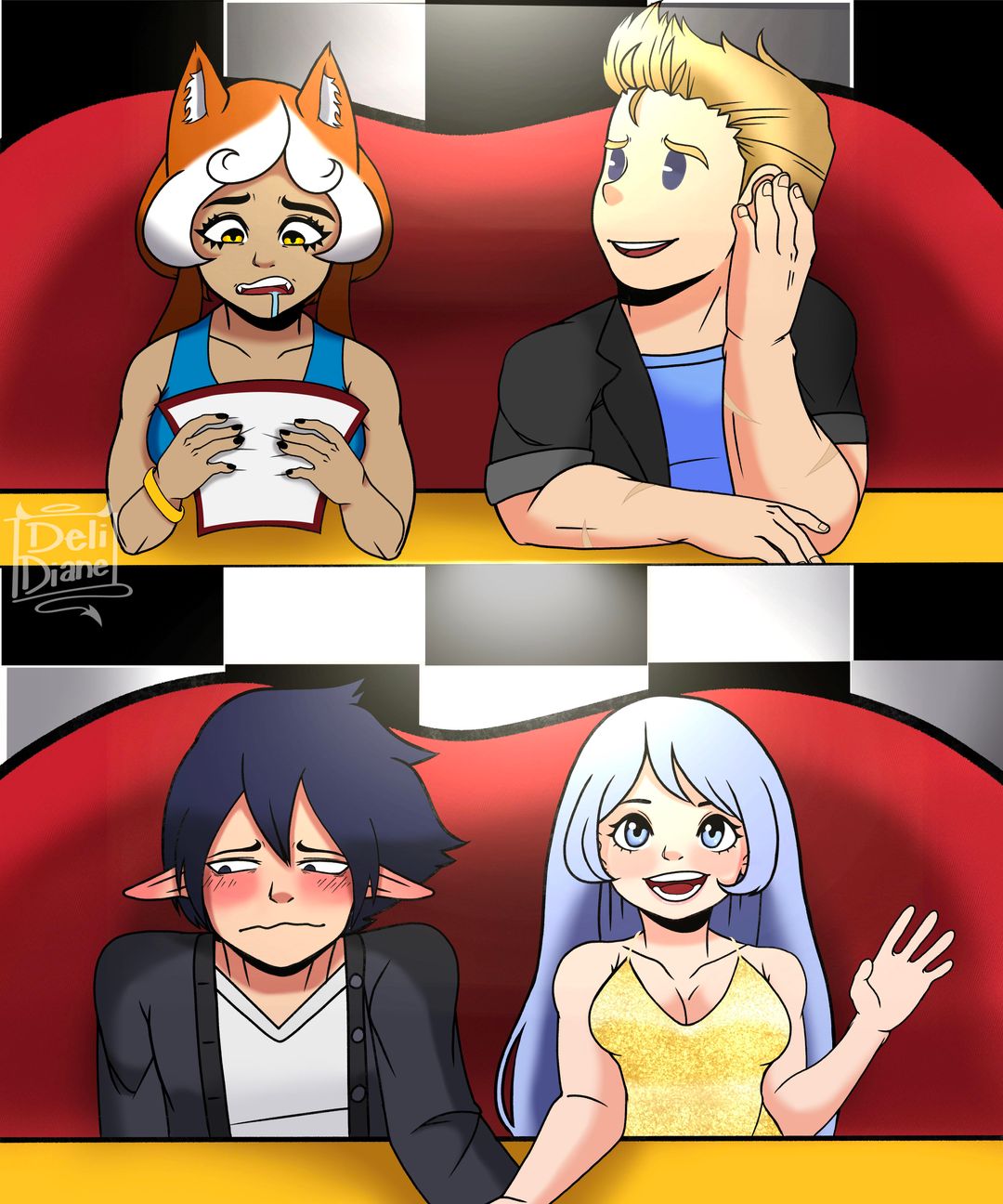 Double date! So uh theres my oc x mirio- then we have tamaki x nejire -3- | Scrolller