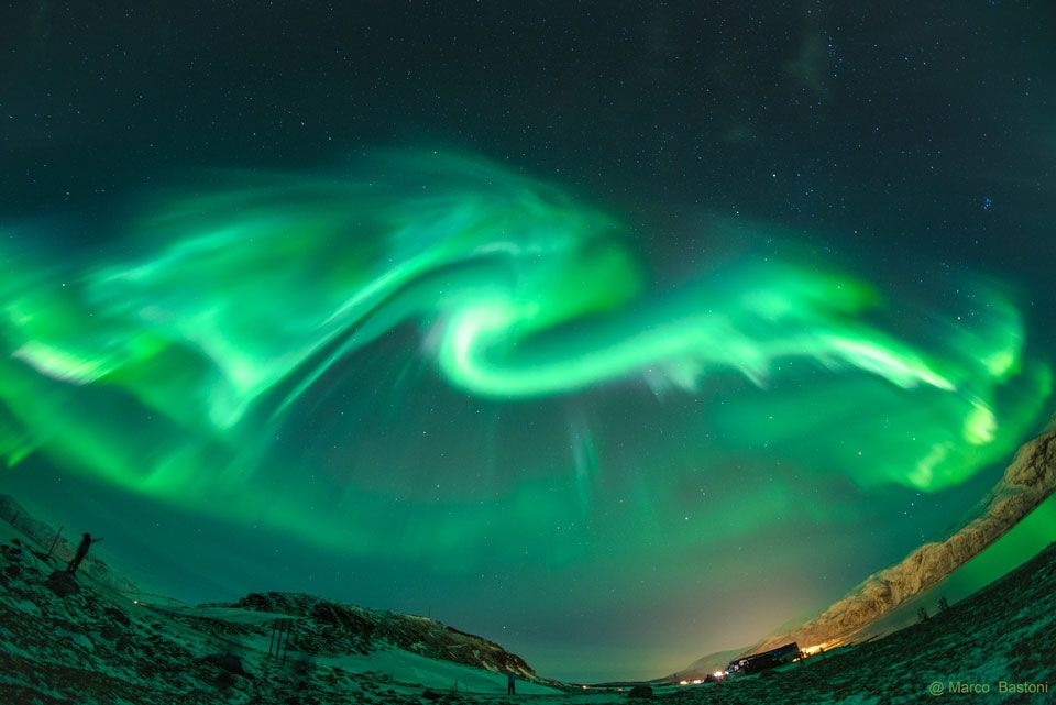 "Dragon Aurora over Norway" [Photo by Marco Bastoni] | Scrolller