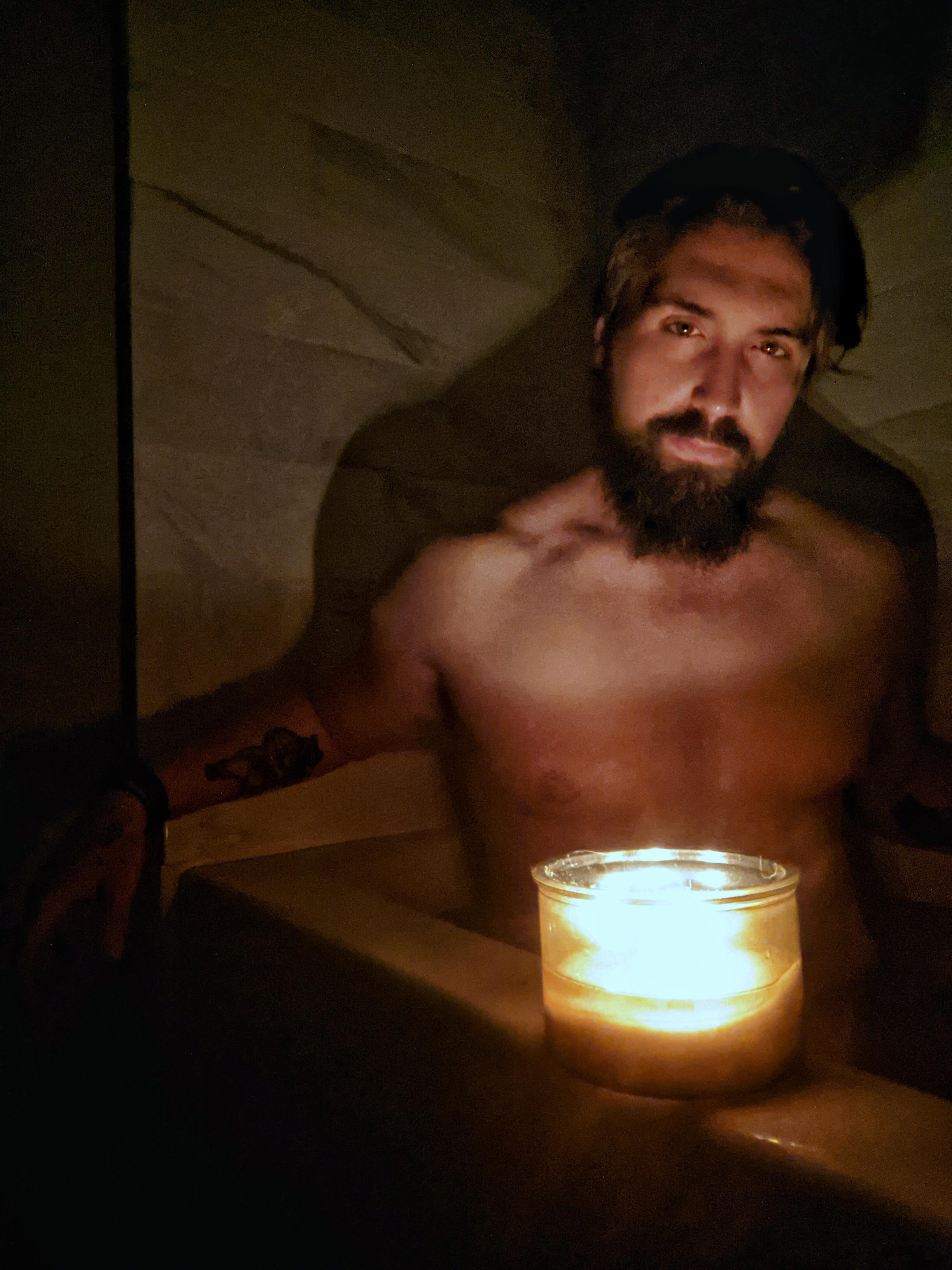 Dramatic lighting and a hot bath. | Scrolller
