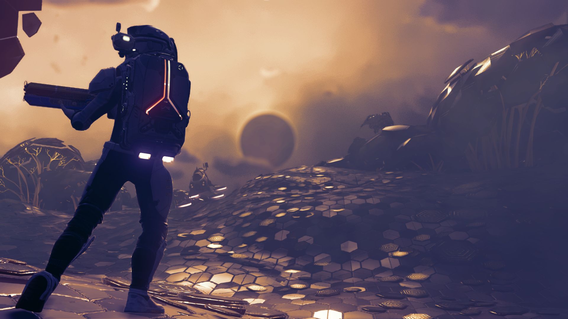 Dramatic shot from a hexagonal planet | Scrolller