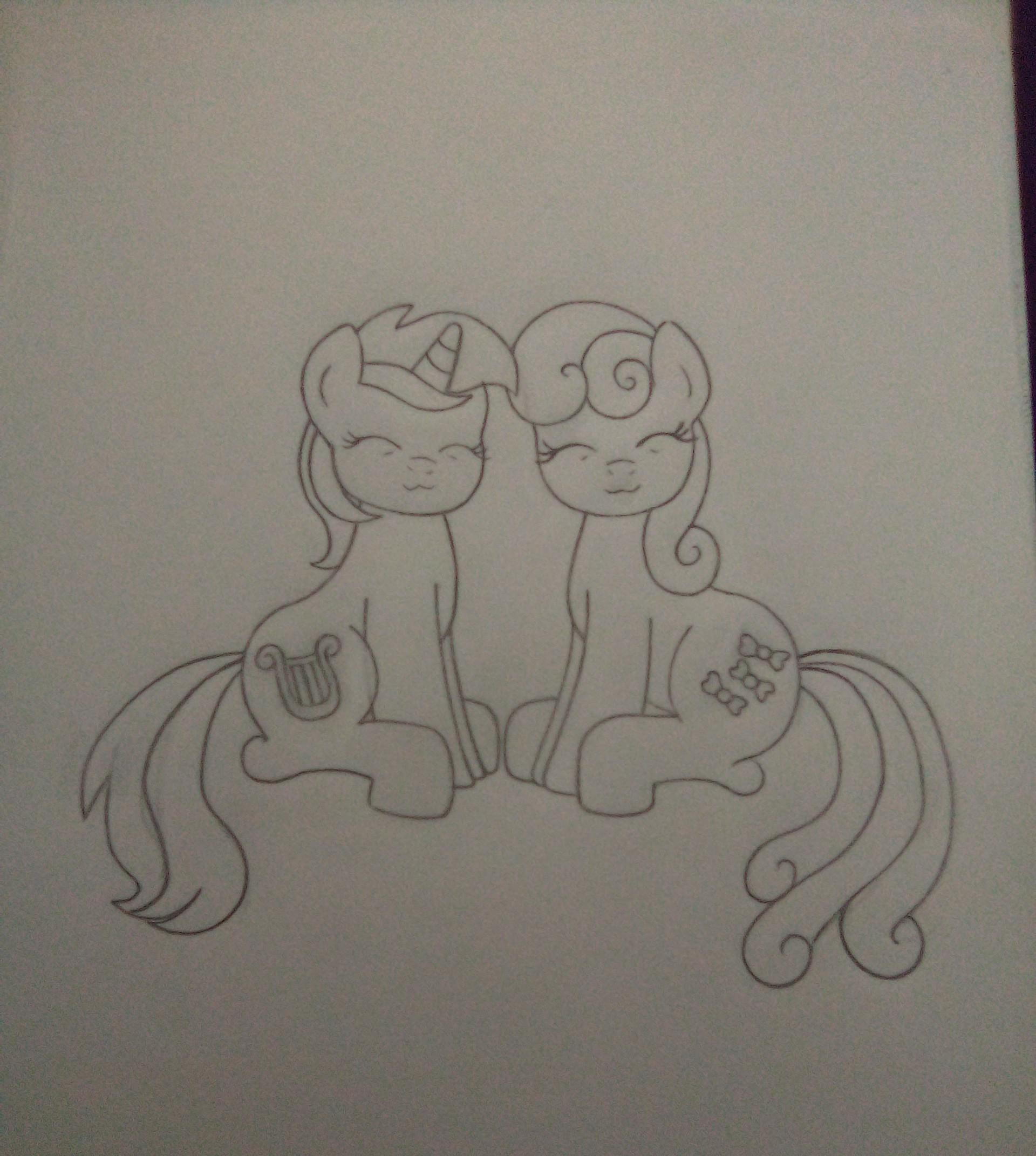 Drawing of Lyra and Bon Bon 🙂 | Scrolller
