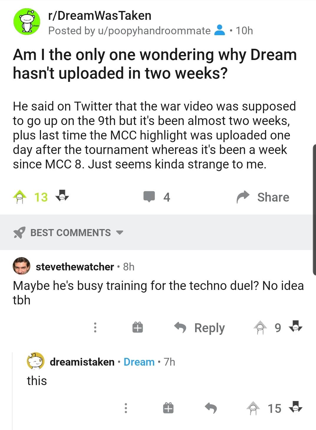 Dream training arc confirmed | Scrolller