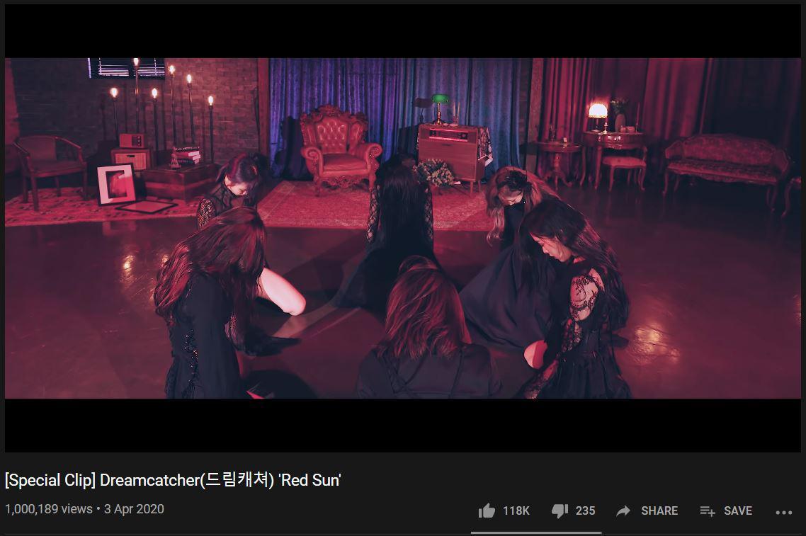 Dreamcatcher's 'Red Sun' Special Clip has surpassed 1 million views! | Scrolller