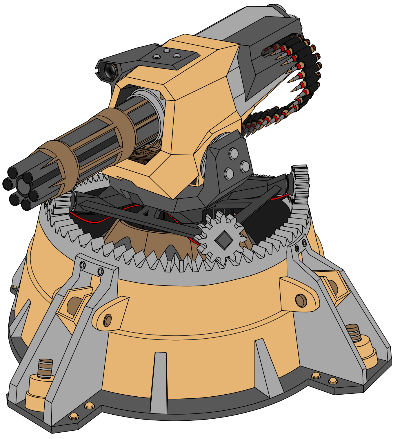 Drew the gun turret | Scrolller
