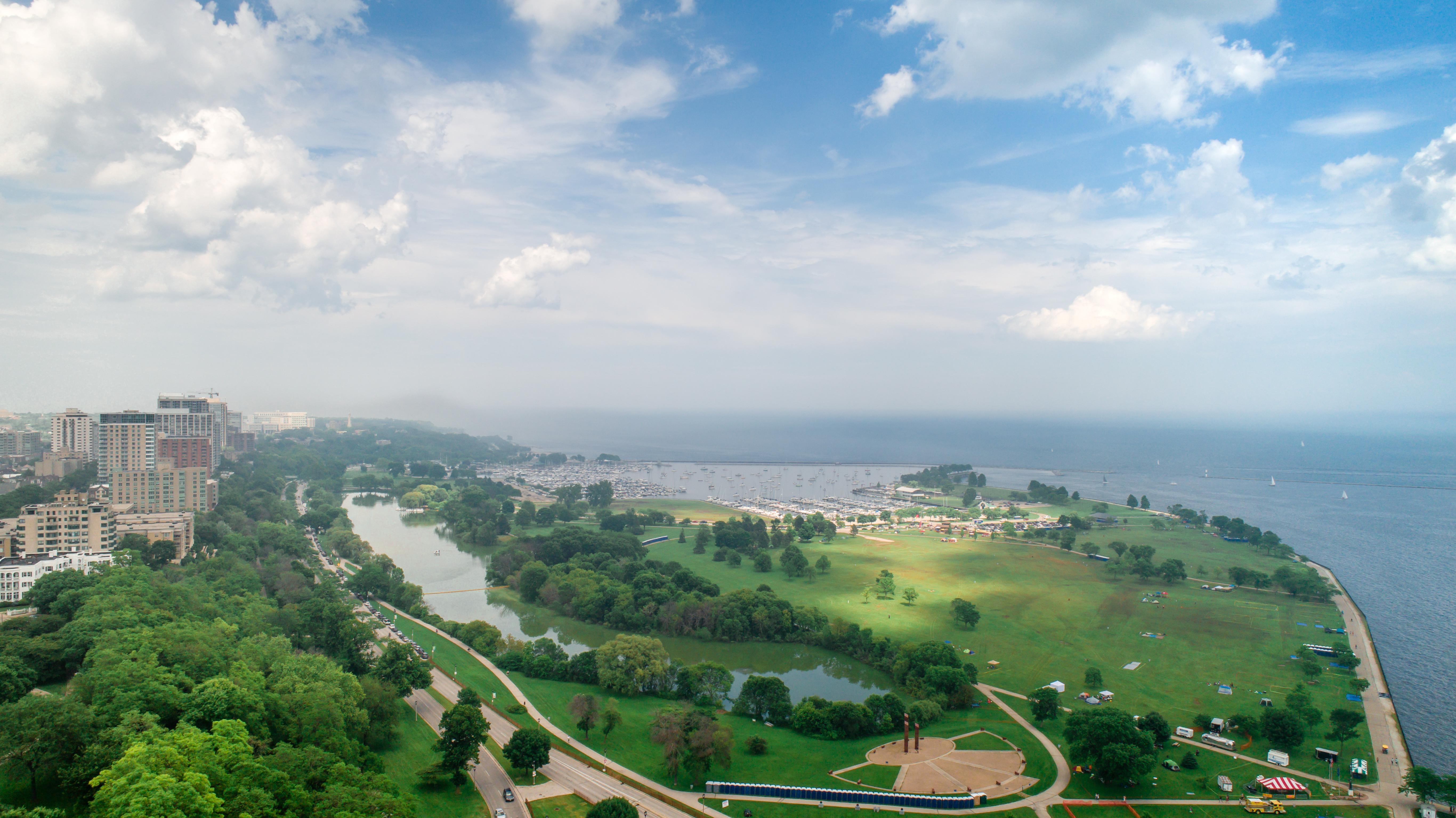 Drone Shot of Milwaukee's Lakefront | Scrolller