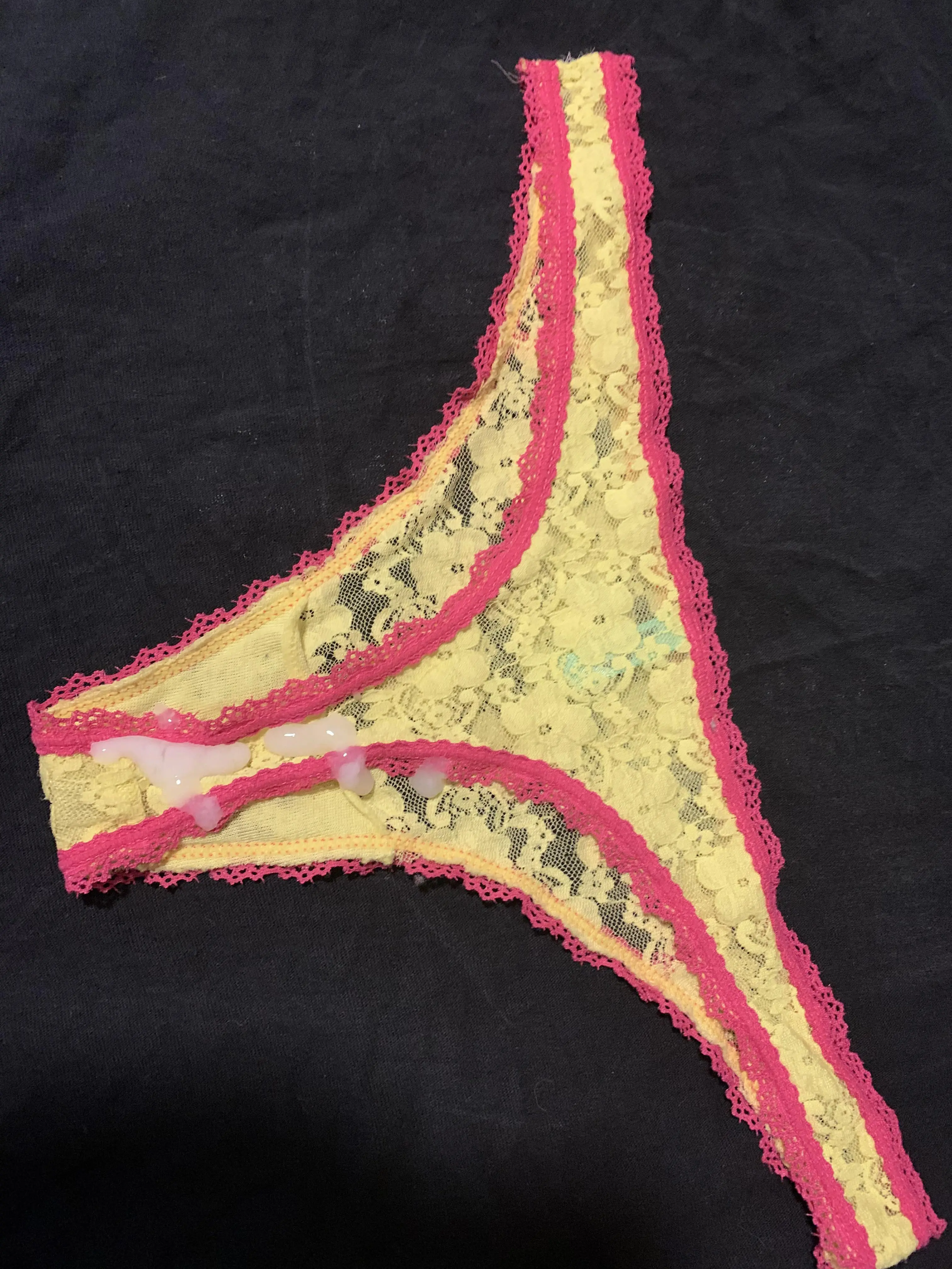 Dropped A Load On A Lacy Thong From Some Brand Ive Never Heard Of Scrolller