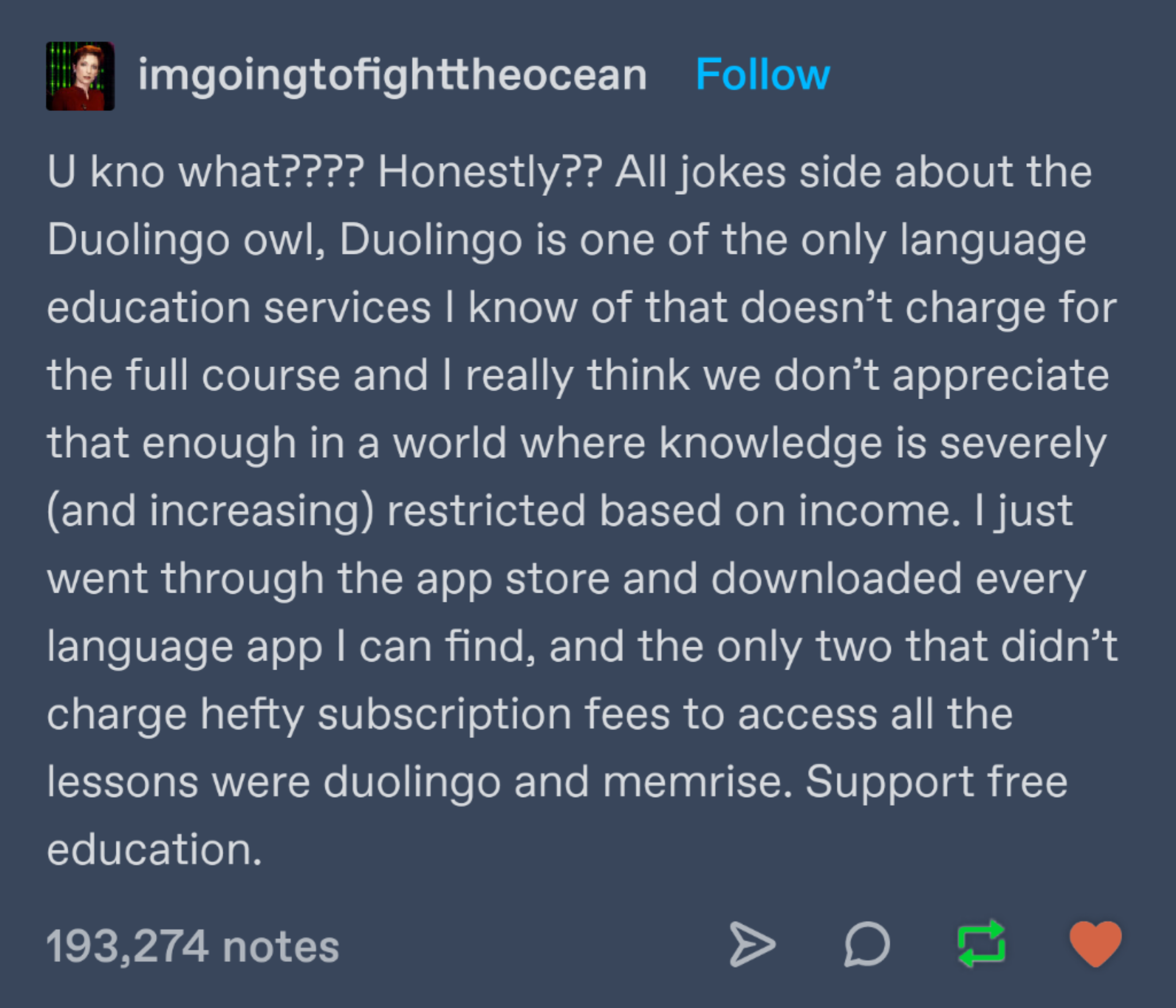 Duolingo appreciation post | Scrolller