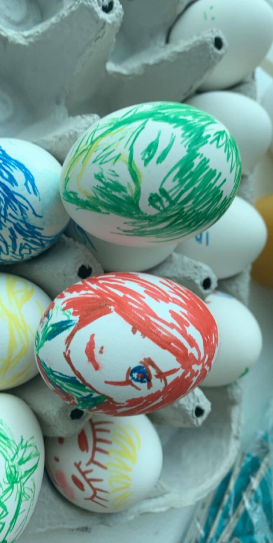 Easter eggs my mom made for me. | Scrolller