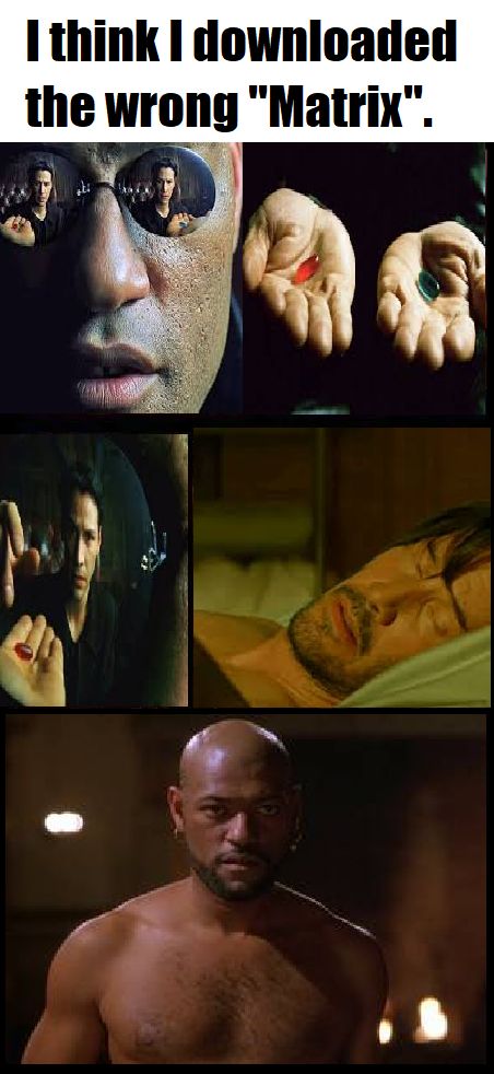 Either that or I remembered The Matrix wrong. | Scrolller
