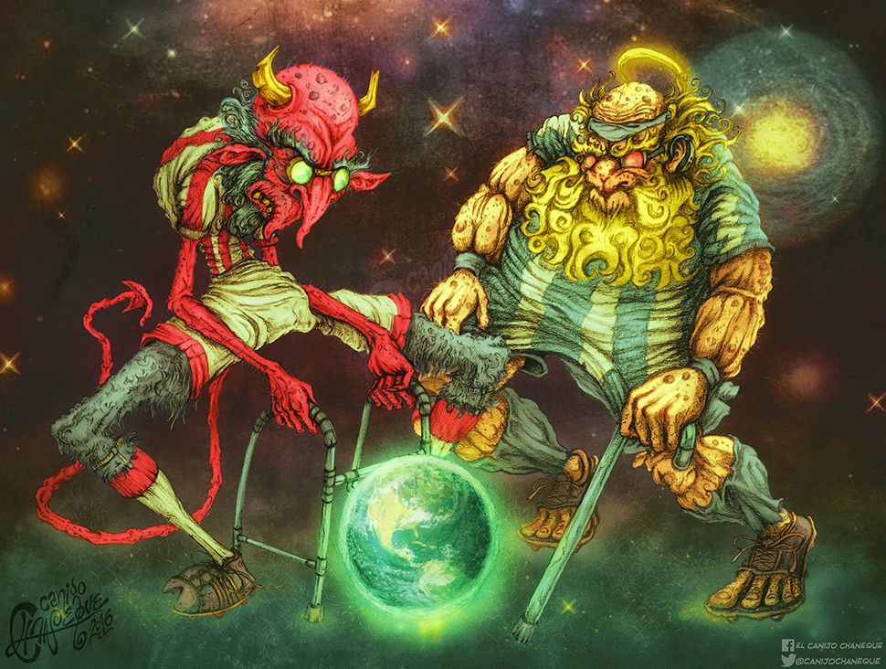 El Gran Clásico del Balompié Universal by Eysel Abisué Cortés Martínez | Scrolller