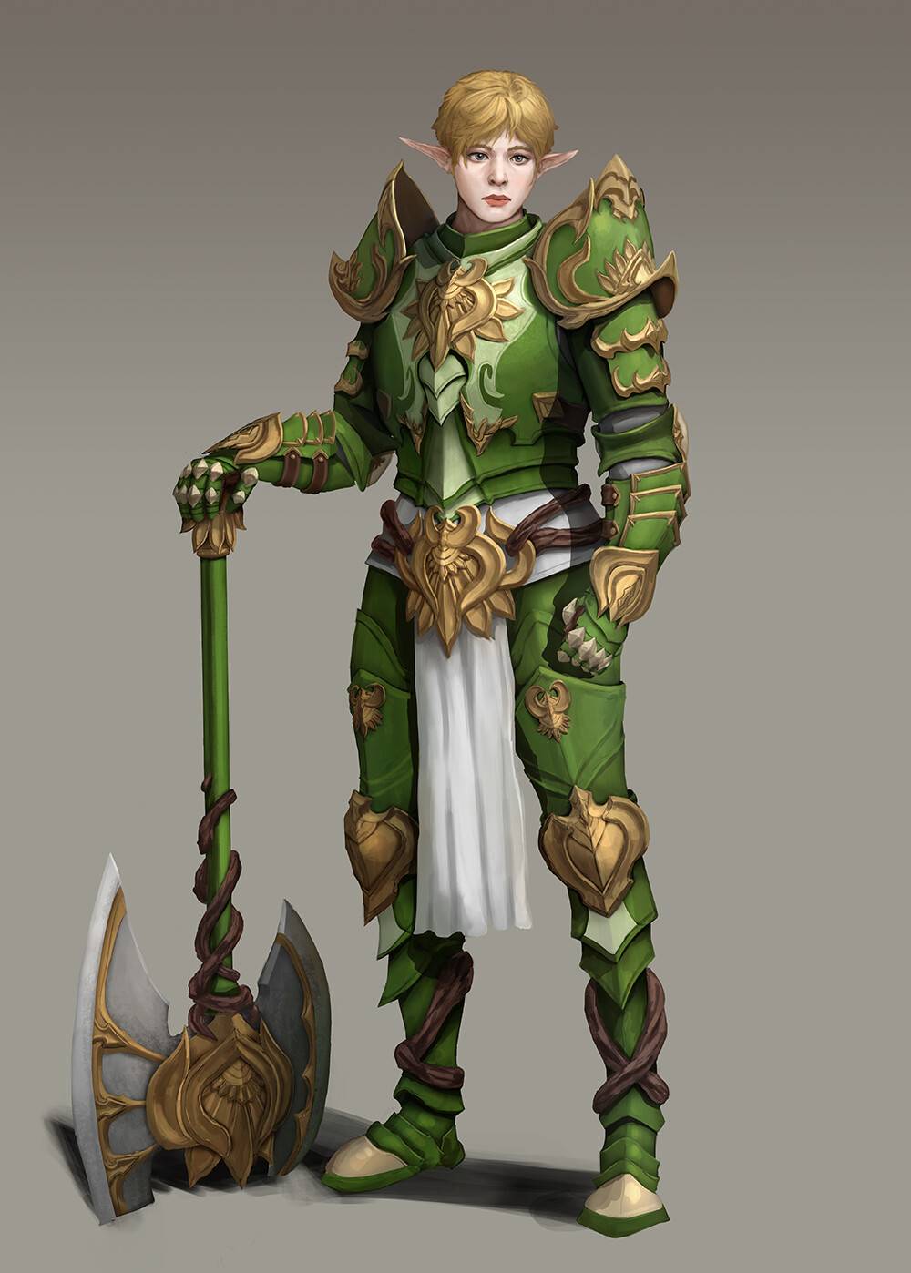Elf Tree Warrior by Heal Paper (ChiUn Park) | Scrolller