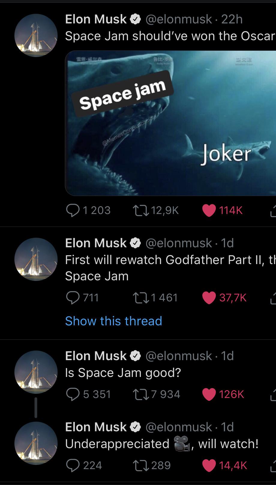 Elon, once again showing his intellect. | Scrolller