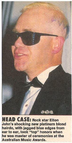 Elton John’s Platinum Blonde Hair Debut | Scrolller