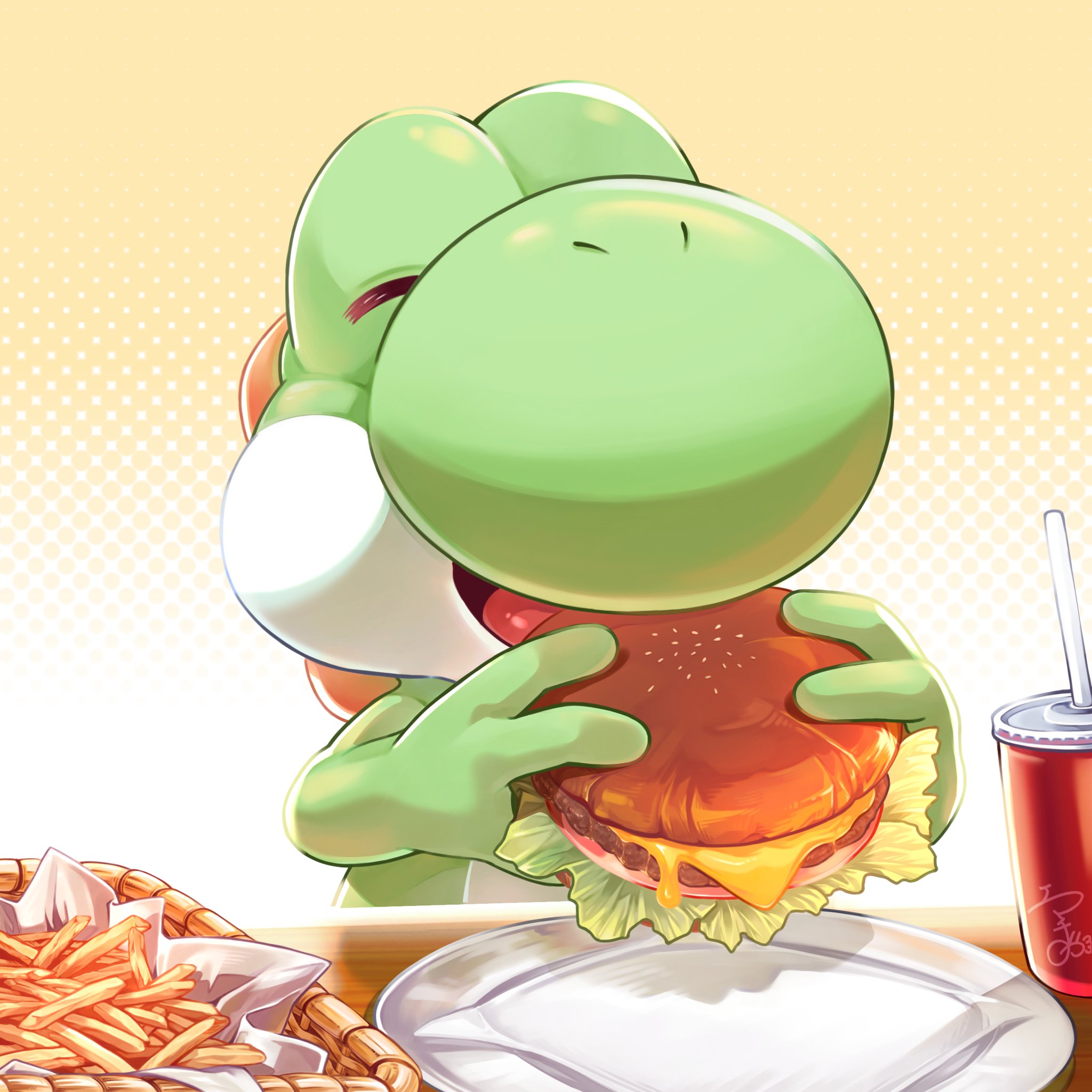 Ema3oekaki's fanart of Yoshi! | Scrolller