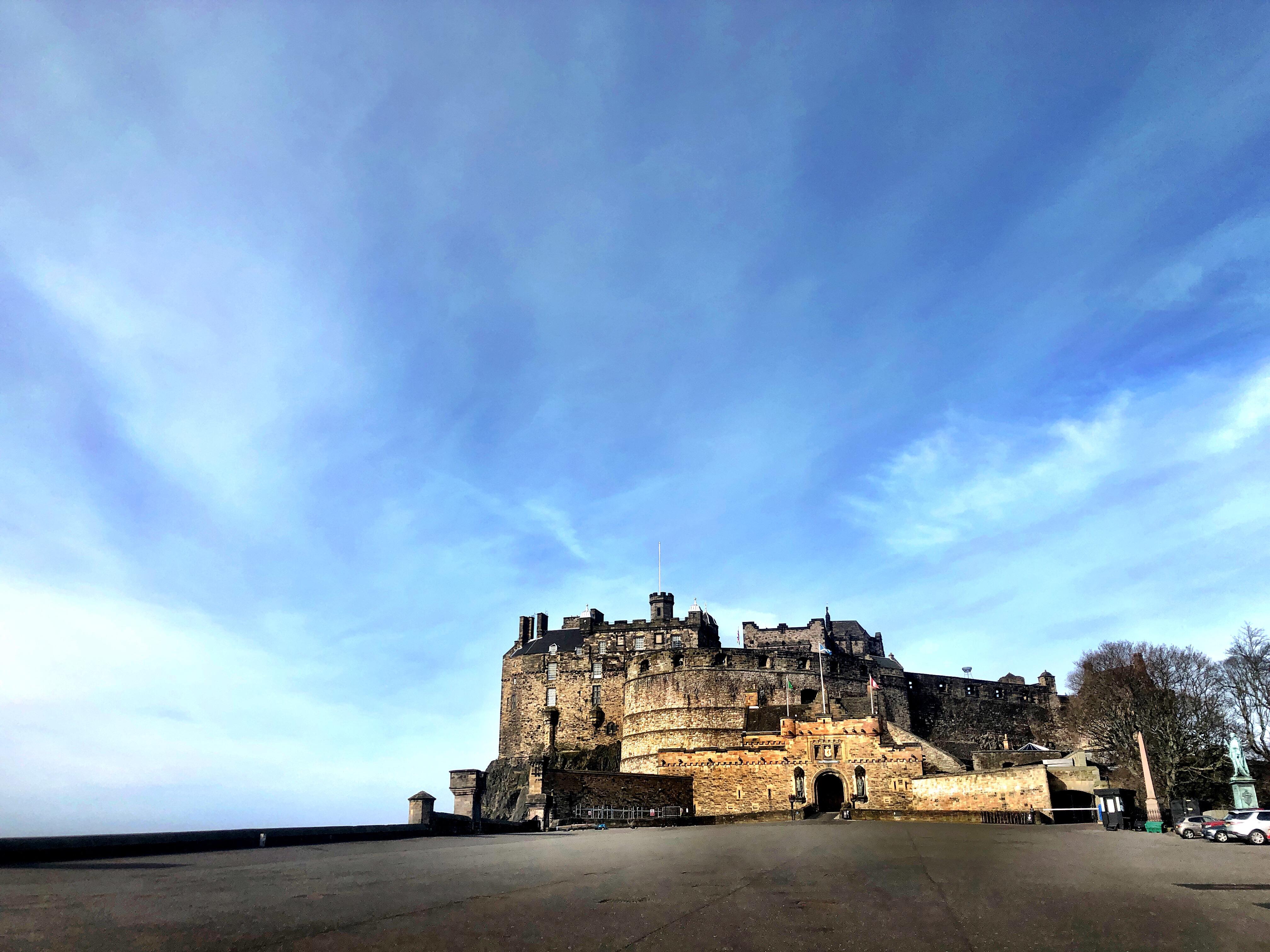 Empty Edinburgh Castle esplanade yesterday | Scrolller