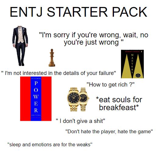 ENTJ STARTER PACK | Scrolller