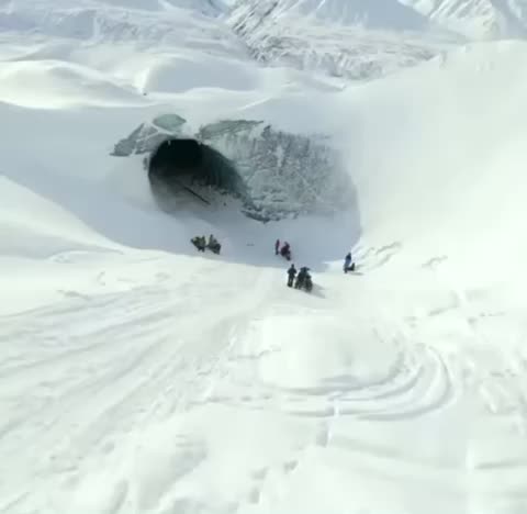 Entrance to the glacier cave | Scrolller