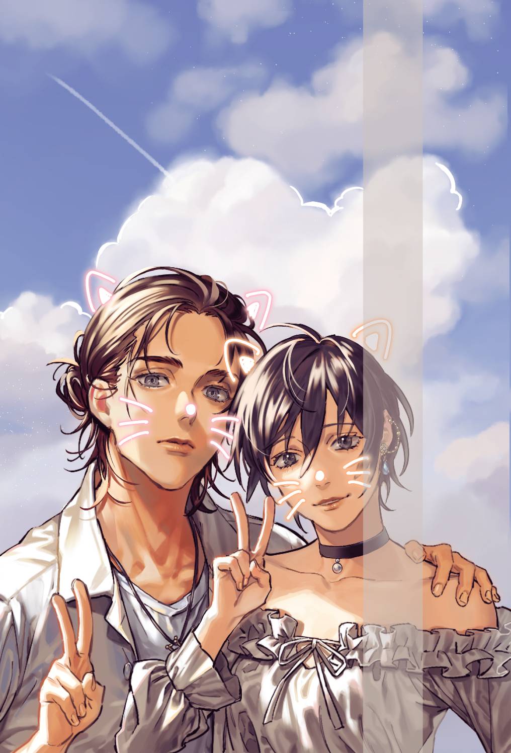 Eren x Mikasa take a photo | Scrolller