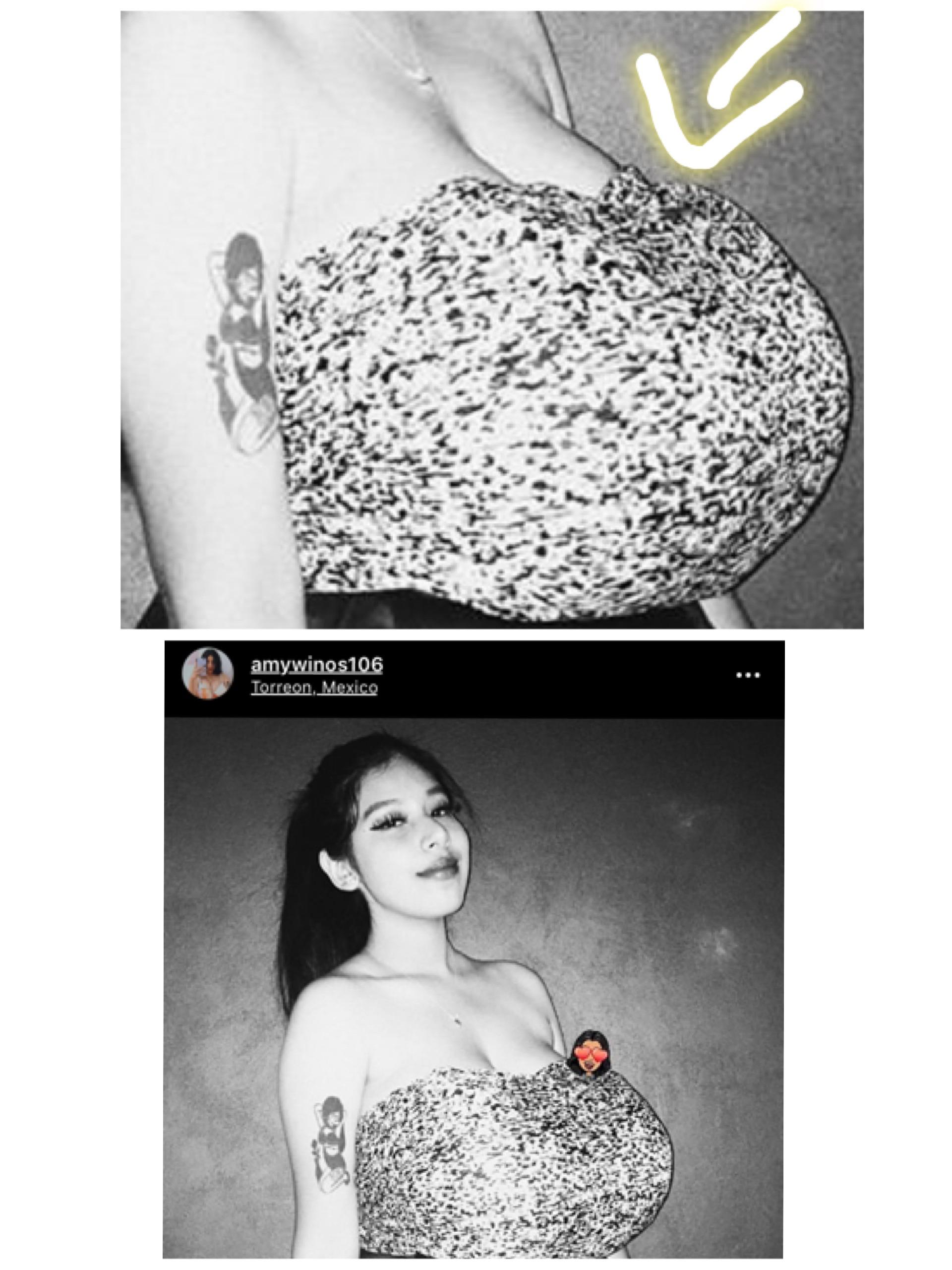 ESTO QUE ES JAJAJA así no es la forma chueca de un pecho tampoco un brasier hace eso SÓLO ...