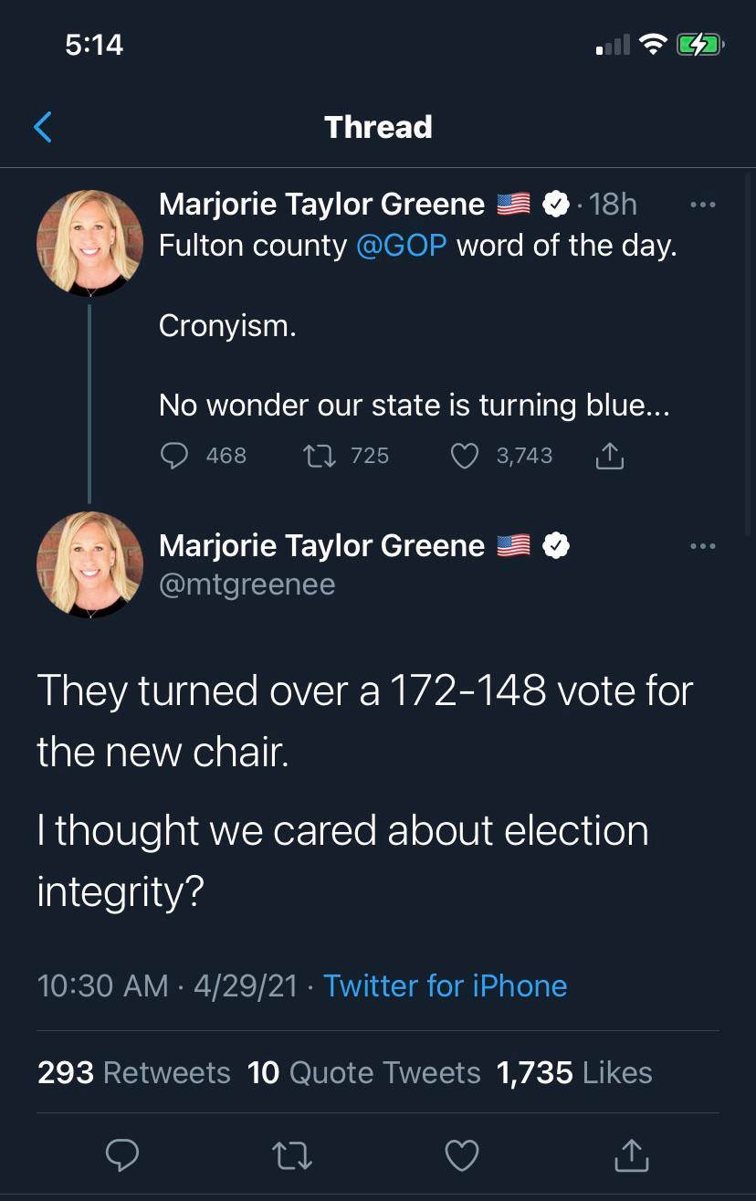 Even Marjorie gets it, so close. | Scrolller