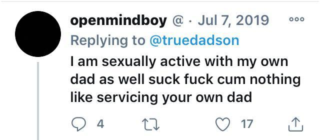 Even more incest on twitter. | Scrolller