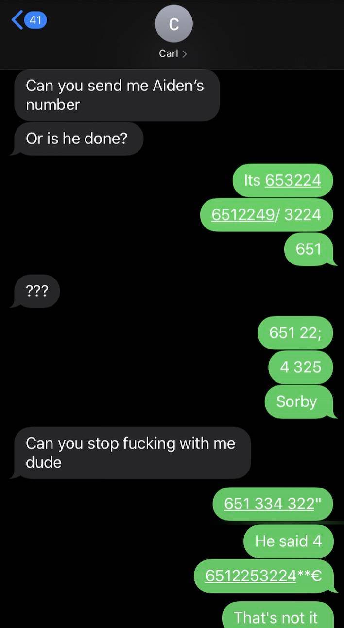 Ever tried to type 10 consecutive numbers on ambien? No need to blur any because they are all ...