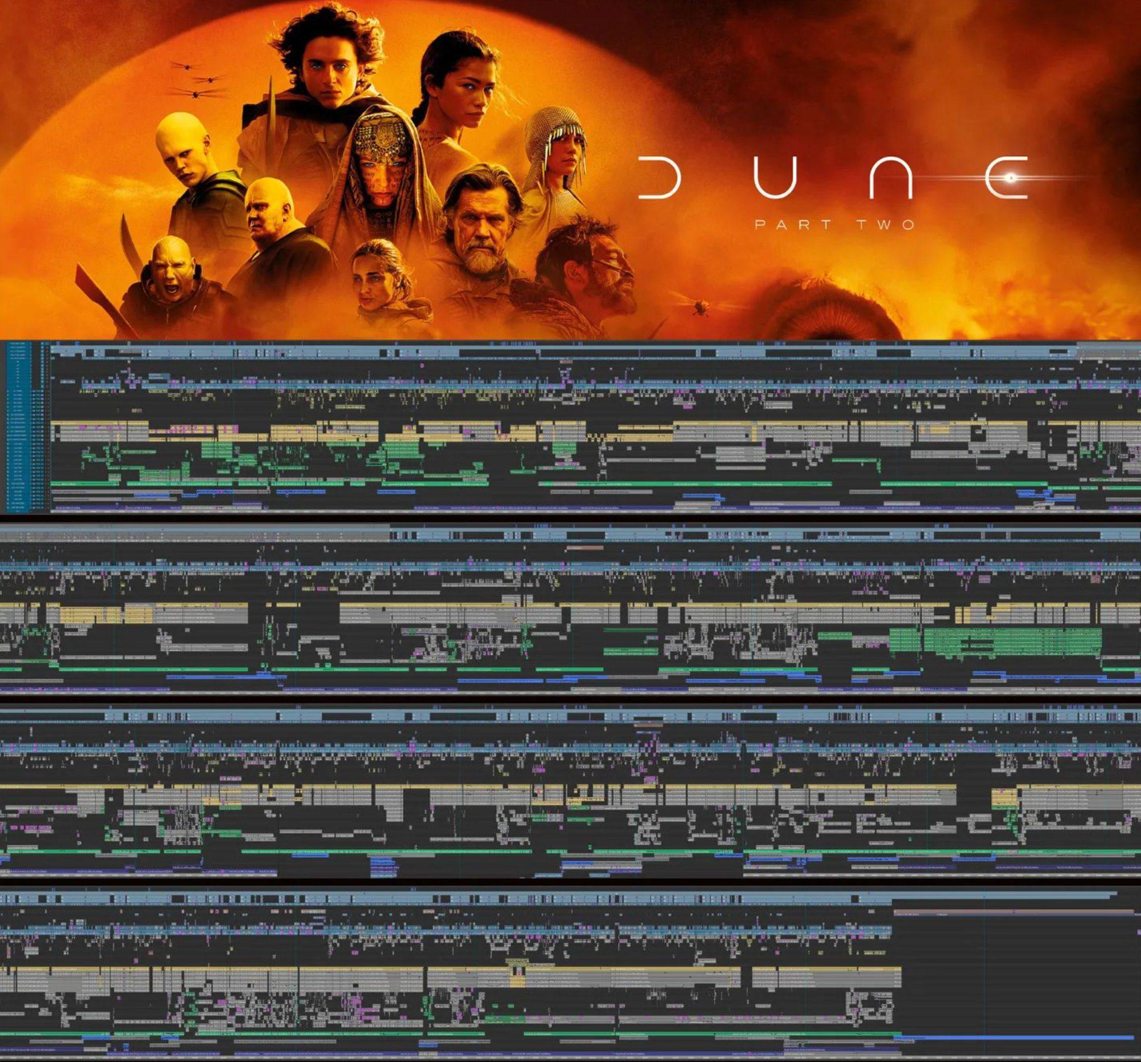 Ever wondered what the video timeline of a full feature film looks like? Well here is Dune Part ...