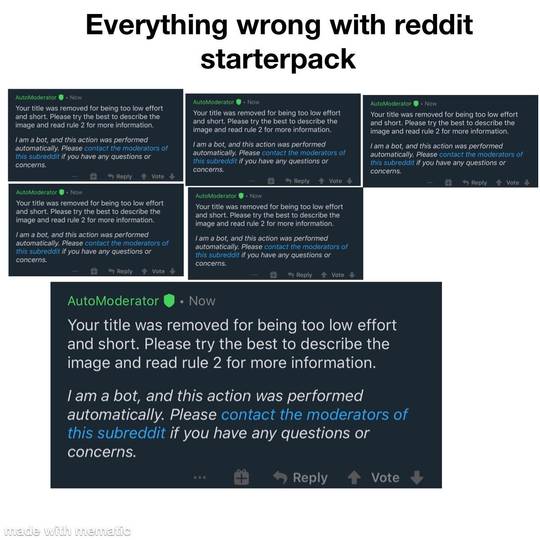 Everything wrong with Reddit starterpack | Scrolller