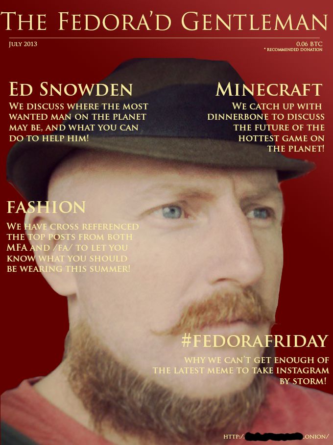Excellent neckbeard on the cover of this month's Fedora'd Gentleman | Scrolller
