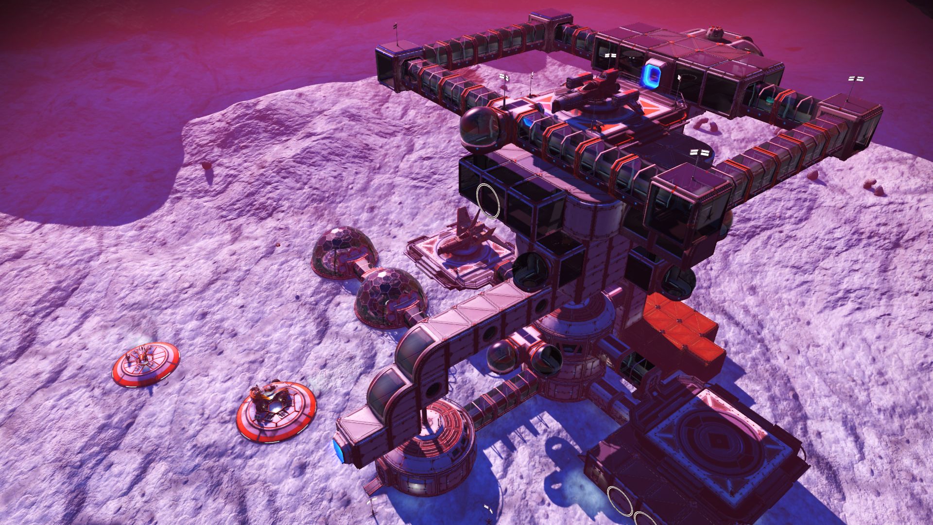 Extreme ice-world base with three pads | Scrolller