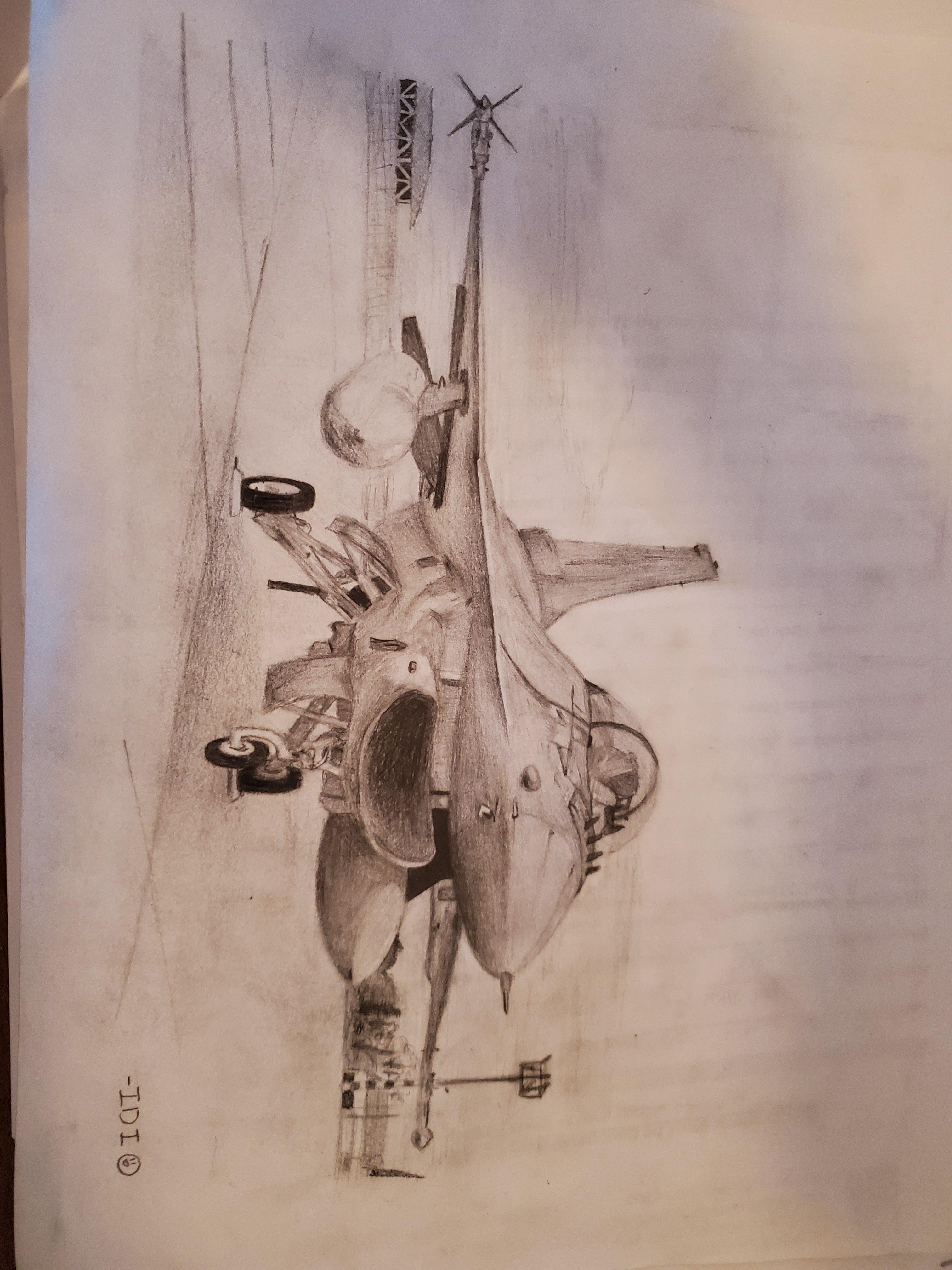 F-16 Drawing (WIP) | Scrolller