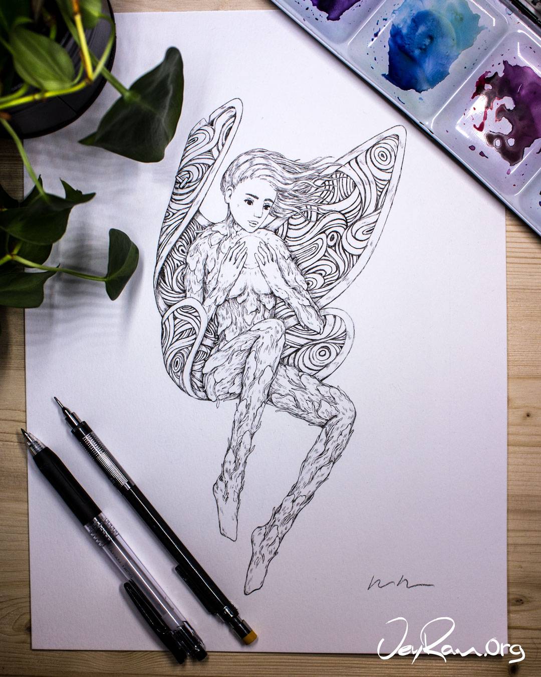 Fairy Ink Drawing :D | Scrolller
